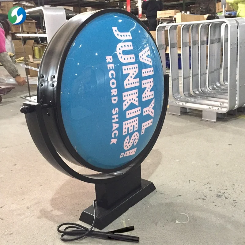 High Quality Robust Waterproof Round LED Light Box Acrylic Light Box ...