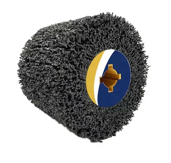 Abrasive Flap Wire Deburring Burnishing Drum 40 Grit Round Polishing ...