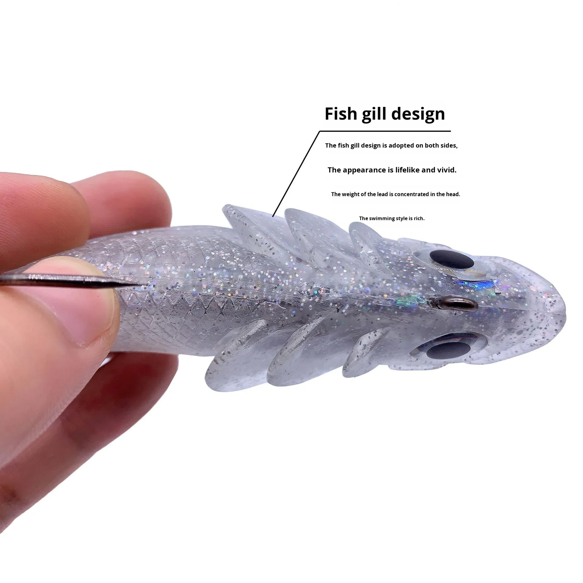 Whale Catcher Printed 95g Lure Pack Bionic Soft Bait ABS Bass Carp ...