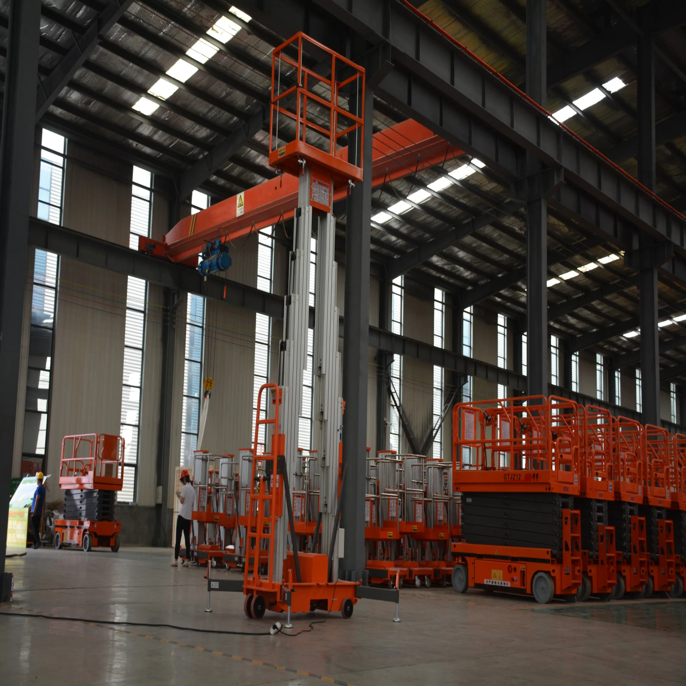 Aluminum Alloy Work Platform Electric Folding Aerial Adjustable ...