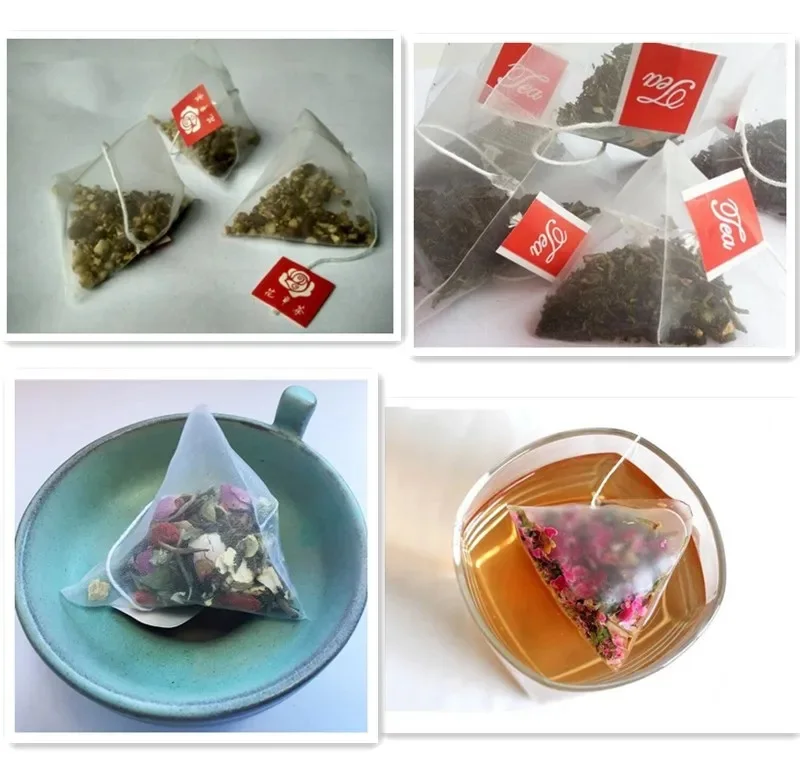 Automatic Electronic Scales Pyramide Sachet Herbal Tea Pouch With Tag ...