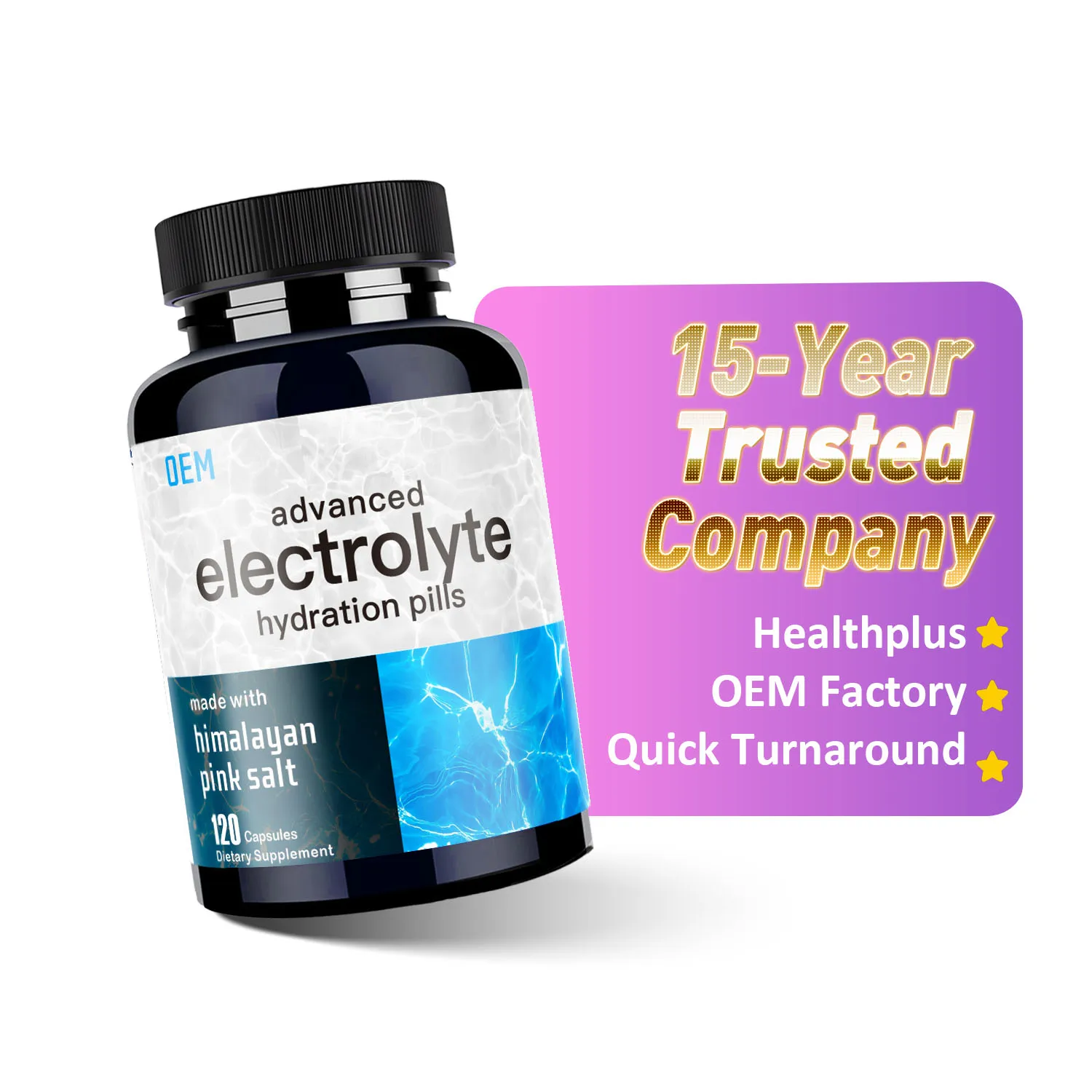 Electrolyte Complex Advanced Hydration (120 Capsules) 8 Hydrating ...