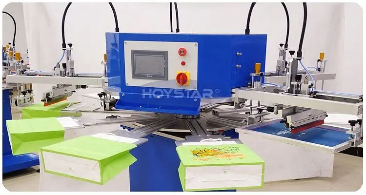 Rotary Automatic Garment Screen Printing Machine for T Shirts