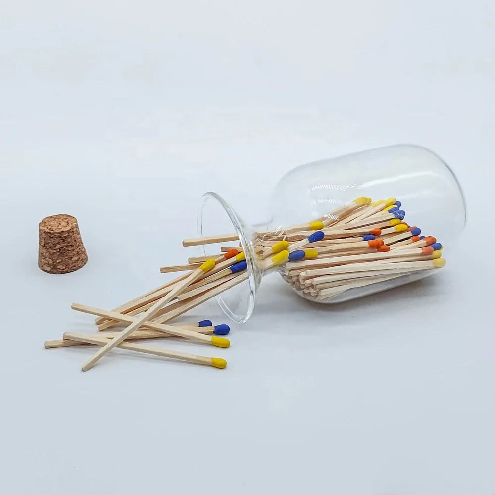 New Design Custom Size And Color Glass Match Cloche Match Sticks Glass ...
