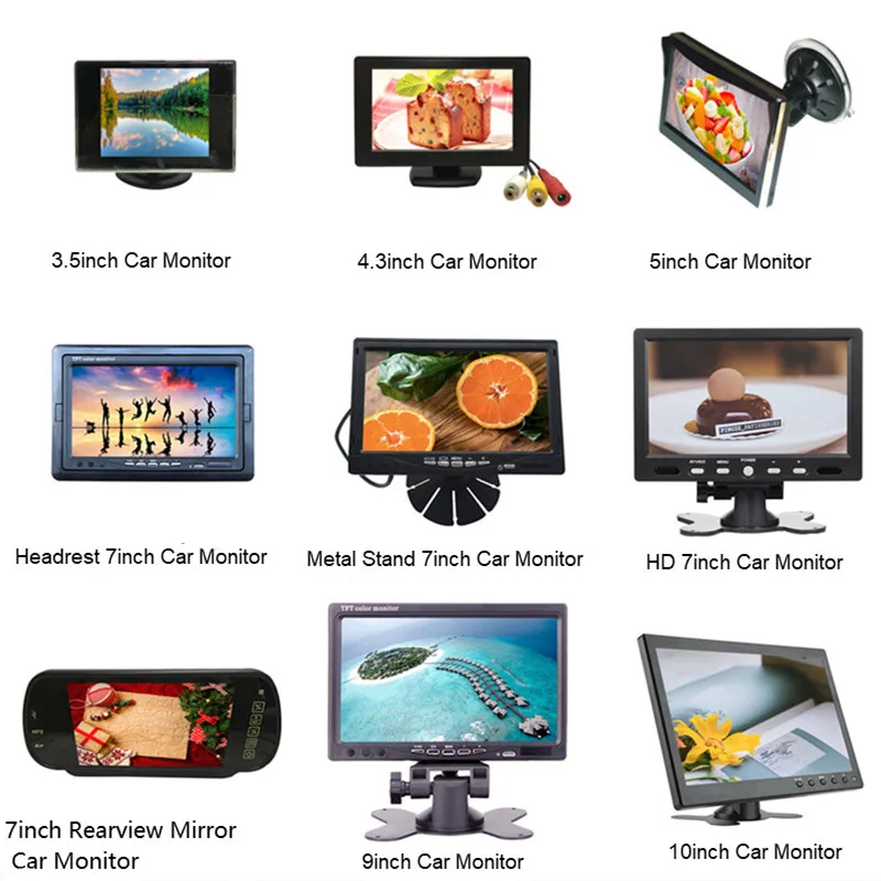 Cheap Car 7inch Monitor Mini Monitor Stand 7 Inch Car Monitor With 2av ...