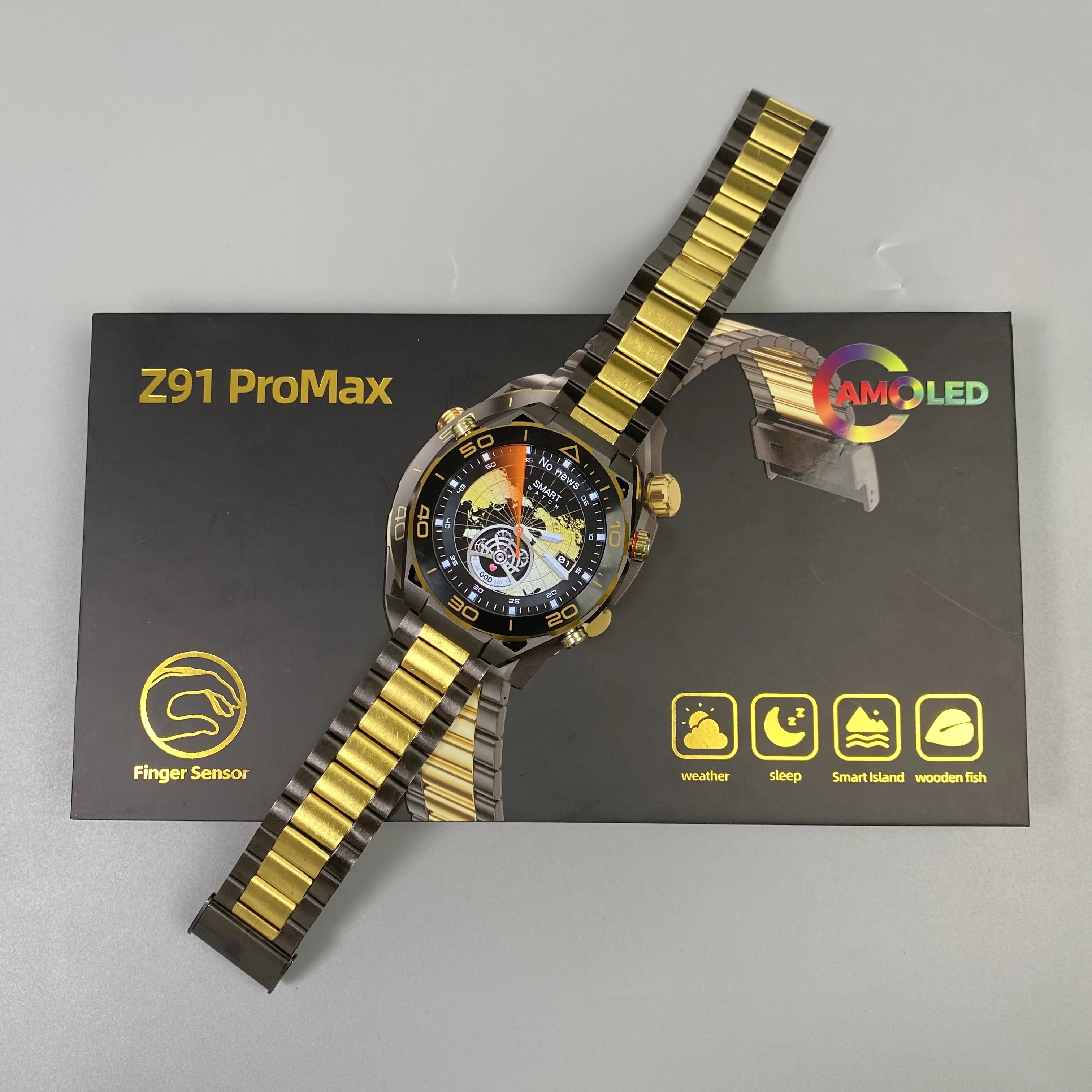 Z91 Pro Max Amoled High-definition Large Screen Smartwatch Fashion Stars Dial Bluetooth Call ...