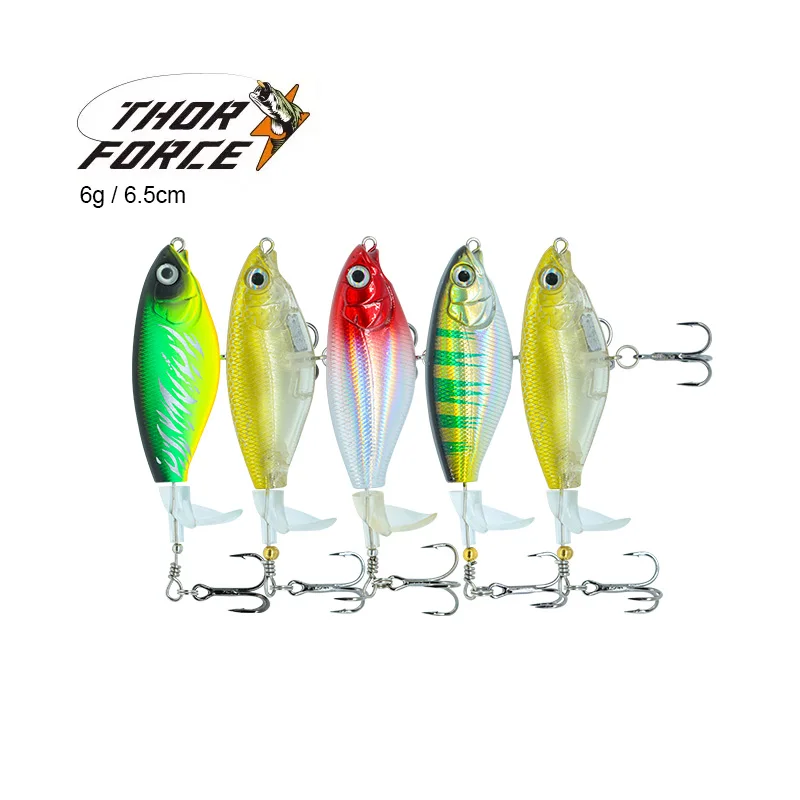 Thor Force Vivid Swimming Propeller Lure Bionic Bait Puffer Fish ...