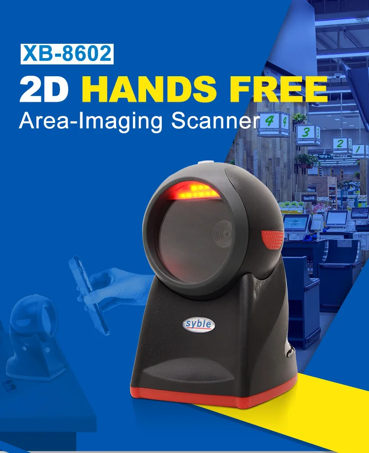 Syble 2D Desktop Barcode Scanner - Efficient & Reliable