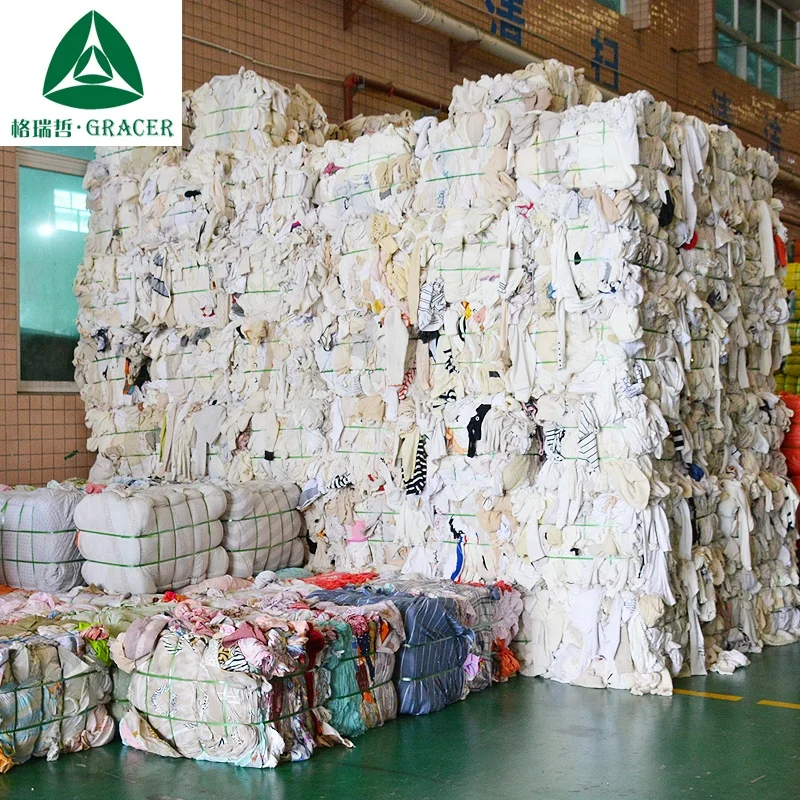 Calico Clothing Bales - White Cotton Wiping Rags