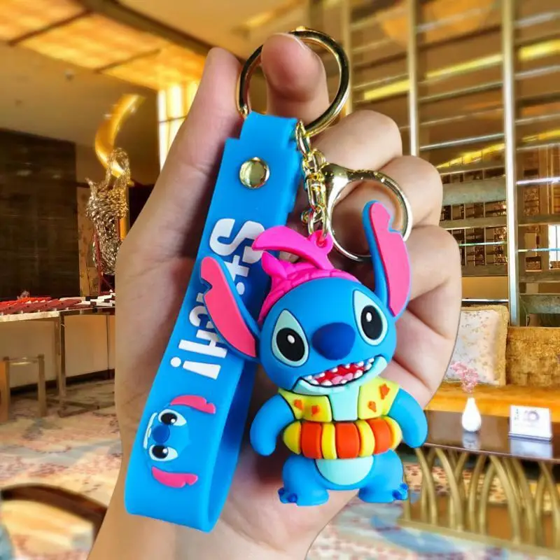 Cartoon Cute Stitch Keychain Couple Doll Pendant Car Keychain Bag ...