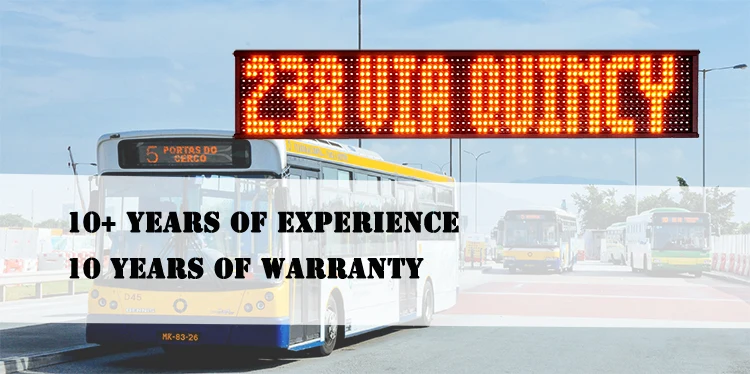 Electronic Scrolling Bus Led Destination Sign With Control Unit - Buy ...