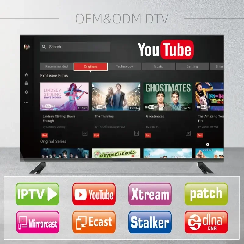 Factory Direct 43 Inch Hd Led Tv Normal Dtv Atv Smart Flat Screen ...