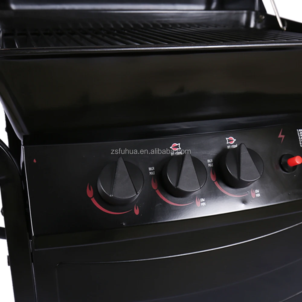 Versatile 3 Burner Propane Grill Custom Outdoor Family Party Bbq Grill ...