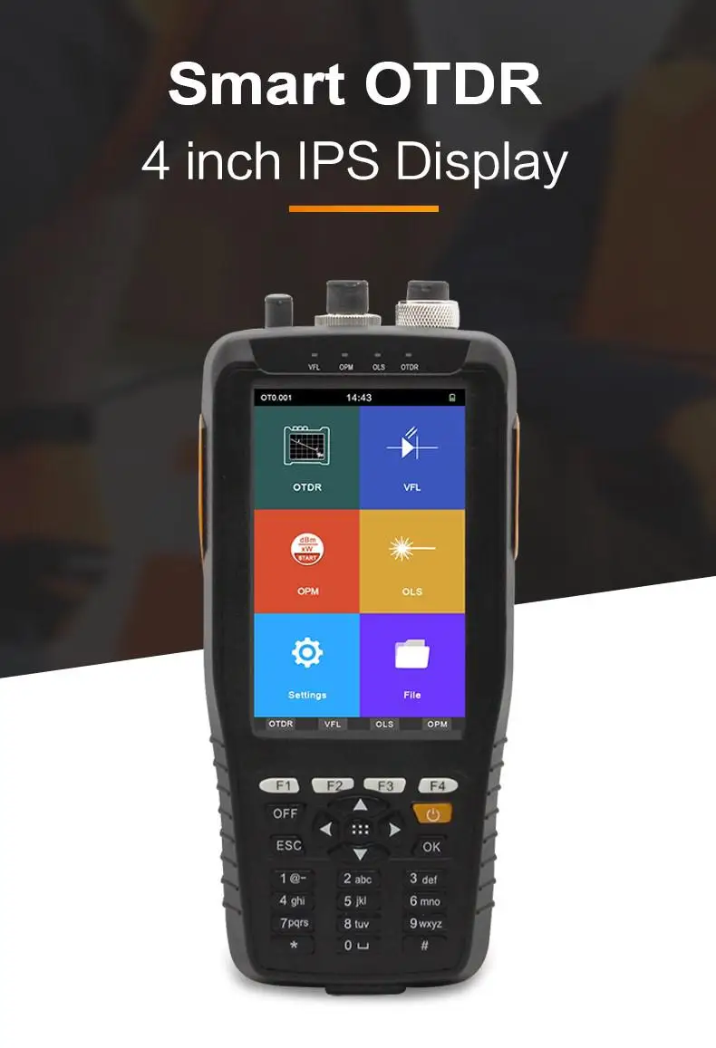 Mini Otdr Price 4 Inch Touchscreen Ftth Otdr 1310/1550nm 20db 60km Mini ...