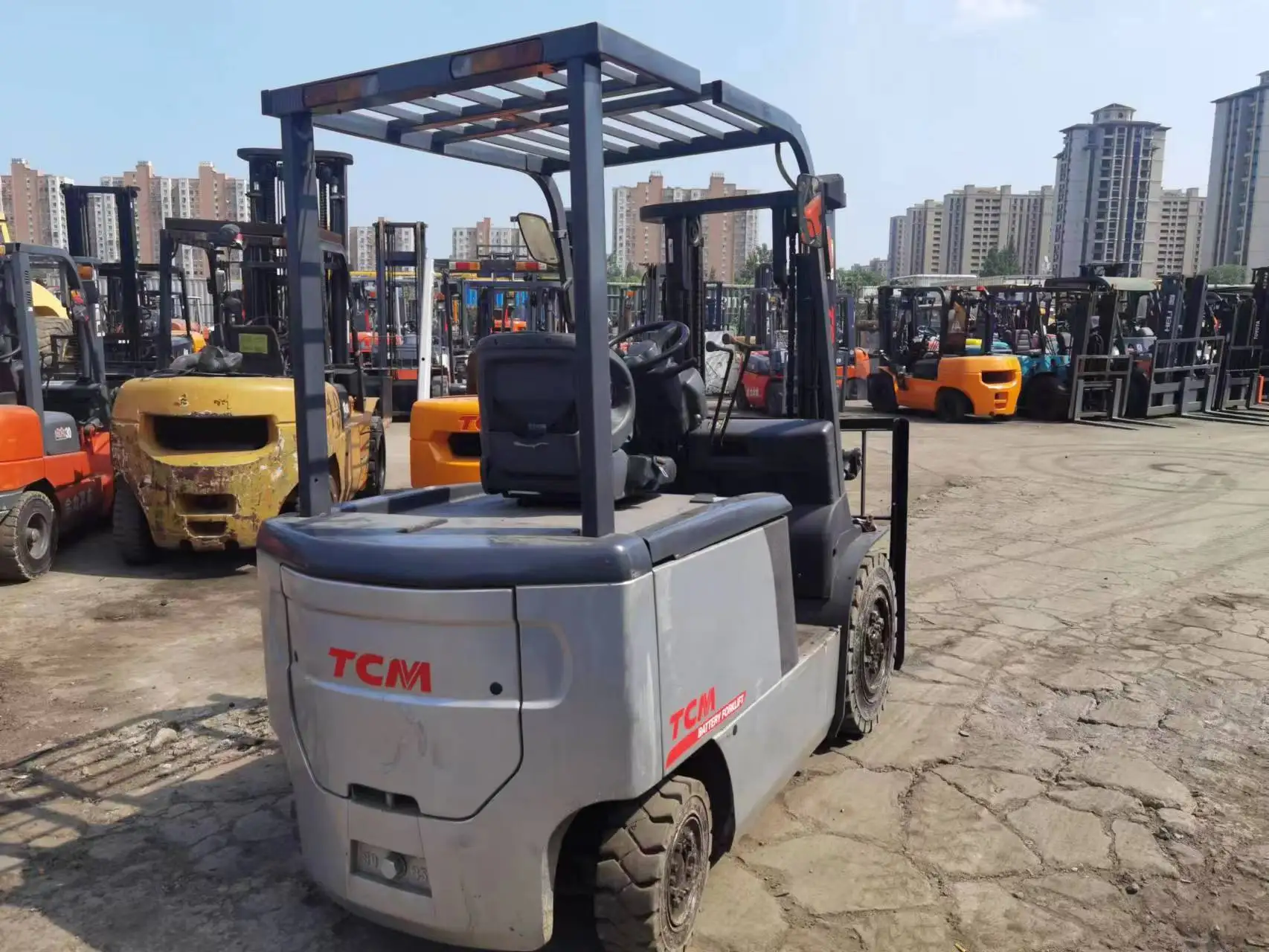 3 Ton Used Electric Forklift Tcm Fb30-7 Original Japan Telescopic ...