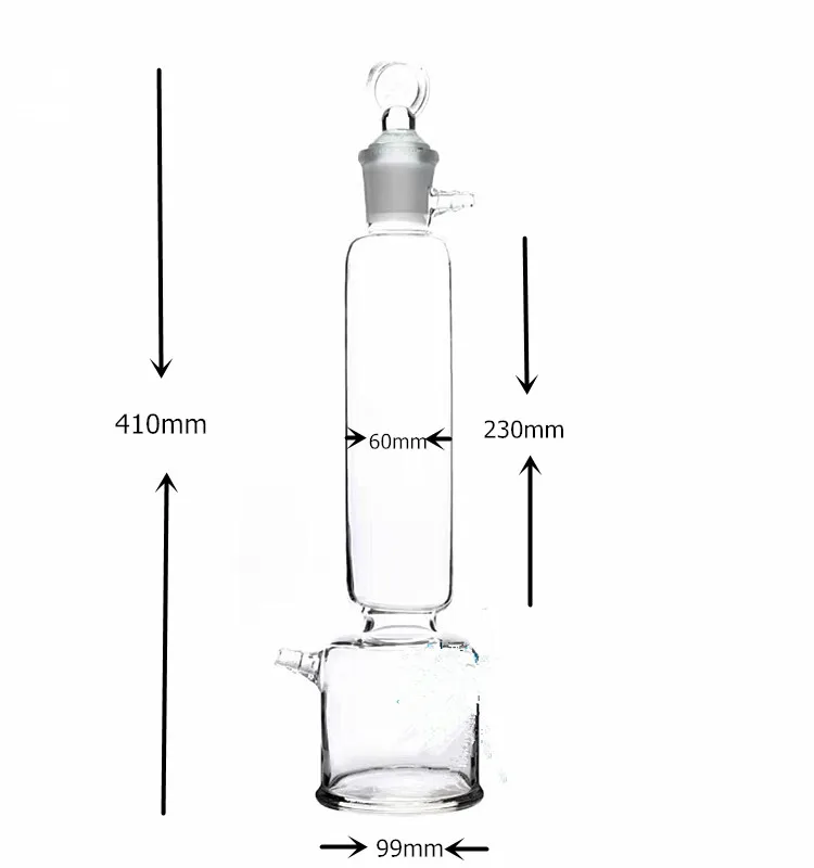Laboratory Glassware Glass Gas Drying Tower - Buy Gas Drying Tower ...