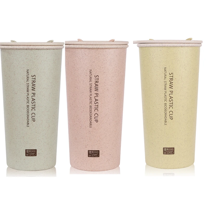 400ml Wheat Straw Cellulose Made Leak Proof Double Layer Heat Insulate ...