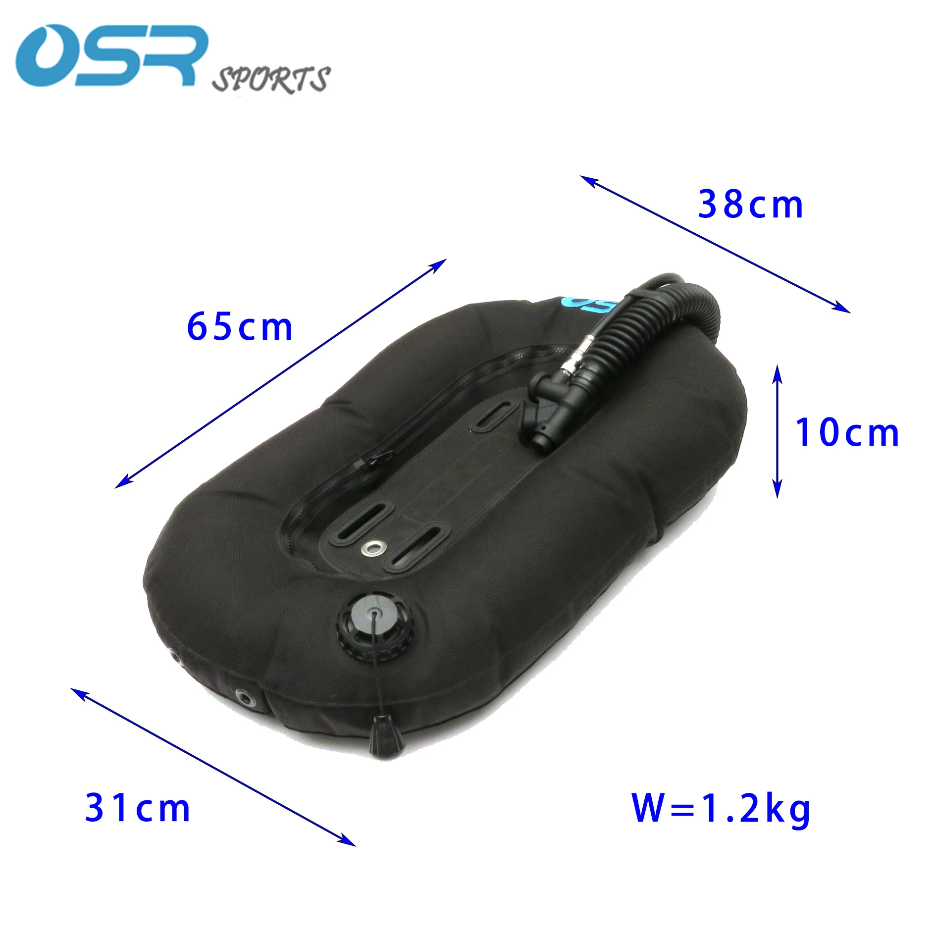 25LBS Scuba Diving Single Tank Wing with 2inch Webbing Slots