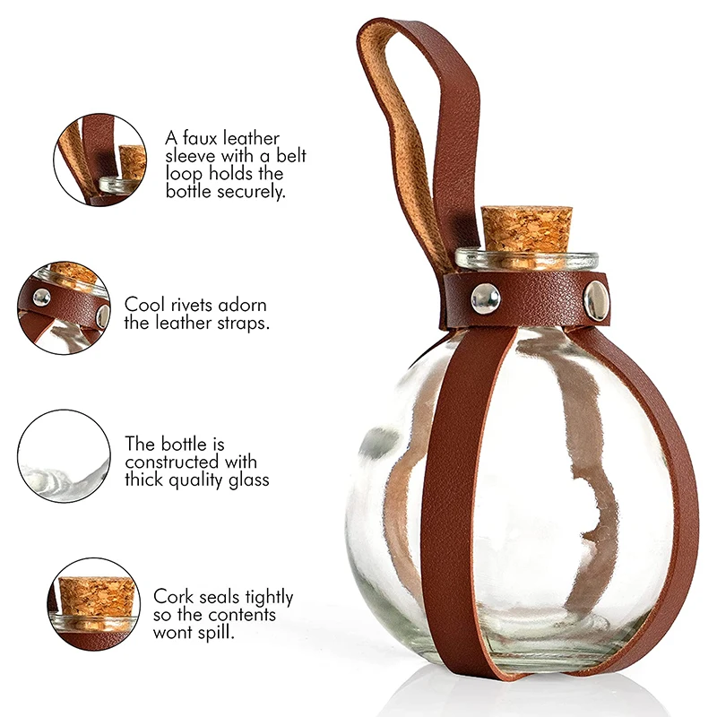 Halloween Cosplay Dark Magic Cork Potion Bottle - Eco-friendly