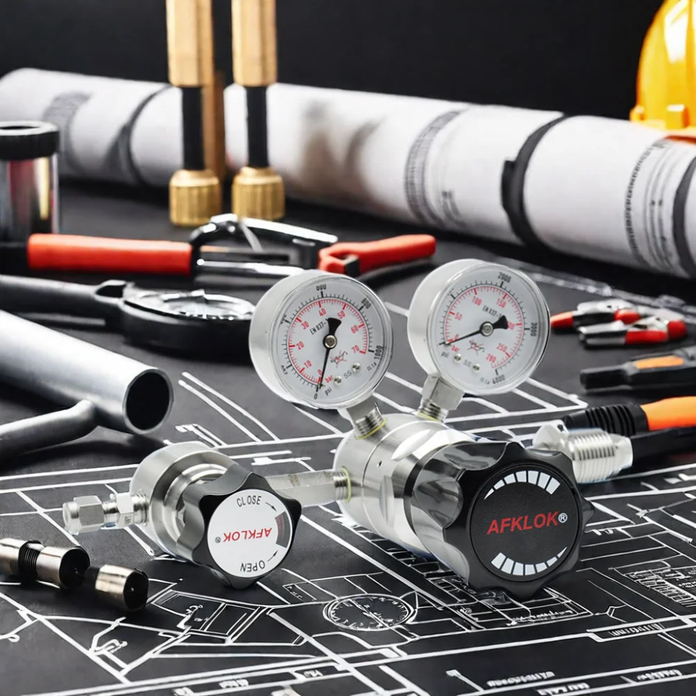 Manufactural High Pressure Piston Regulator 6000 Psi Corrosive Gas ...