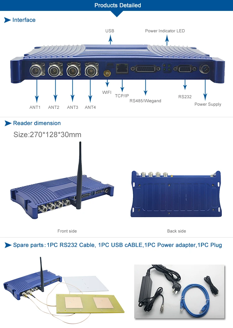 Rfid Ear Tag Reader Rfid Data Collection Reader Rfid Chip Reader Writer ...