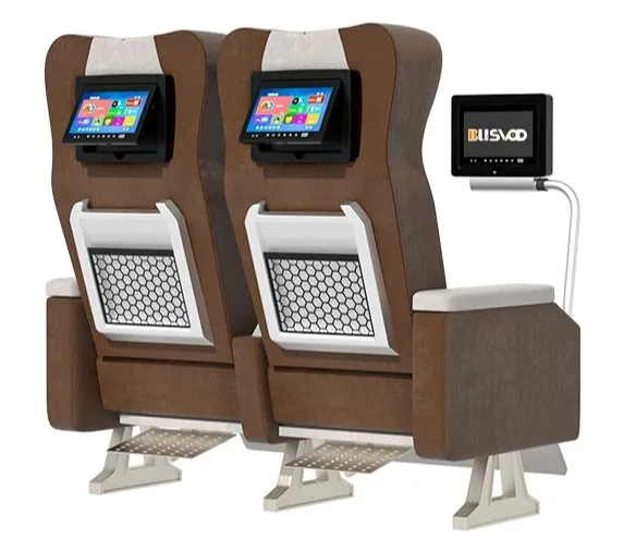 13.3 Luxury Bus Seat Headrest Monitors the First Row of VOD Mounting ...