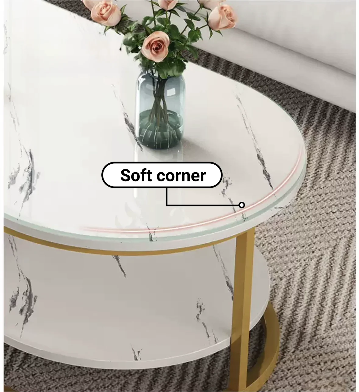 Luxury Design High End Simple Coffee Table Home Decor Center Table Gold ...