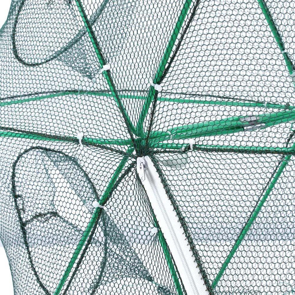 6 Hole Fishing Shrimp Automatic Trap Nylon Monofilament Fishing Nets ...