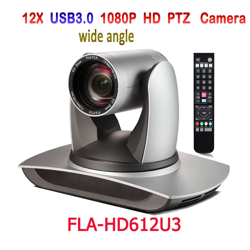 Wide Angle 12x Optical Zoom usb webcam PTZ Video Office Conference ...