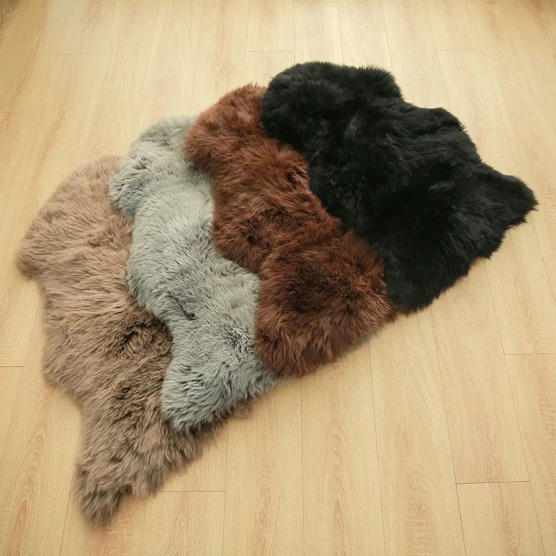 3ft X 5ft Shaggy White Rabbit Faux Fur Rug Ali Baba Rectangle ...