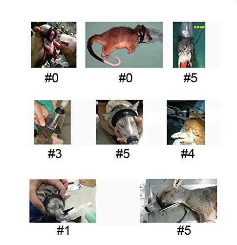 Veterinary Anesthesia Mask Oxygen Mask Animal Face Masks 6 Size With PP ...