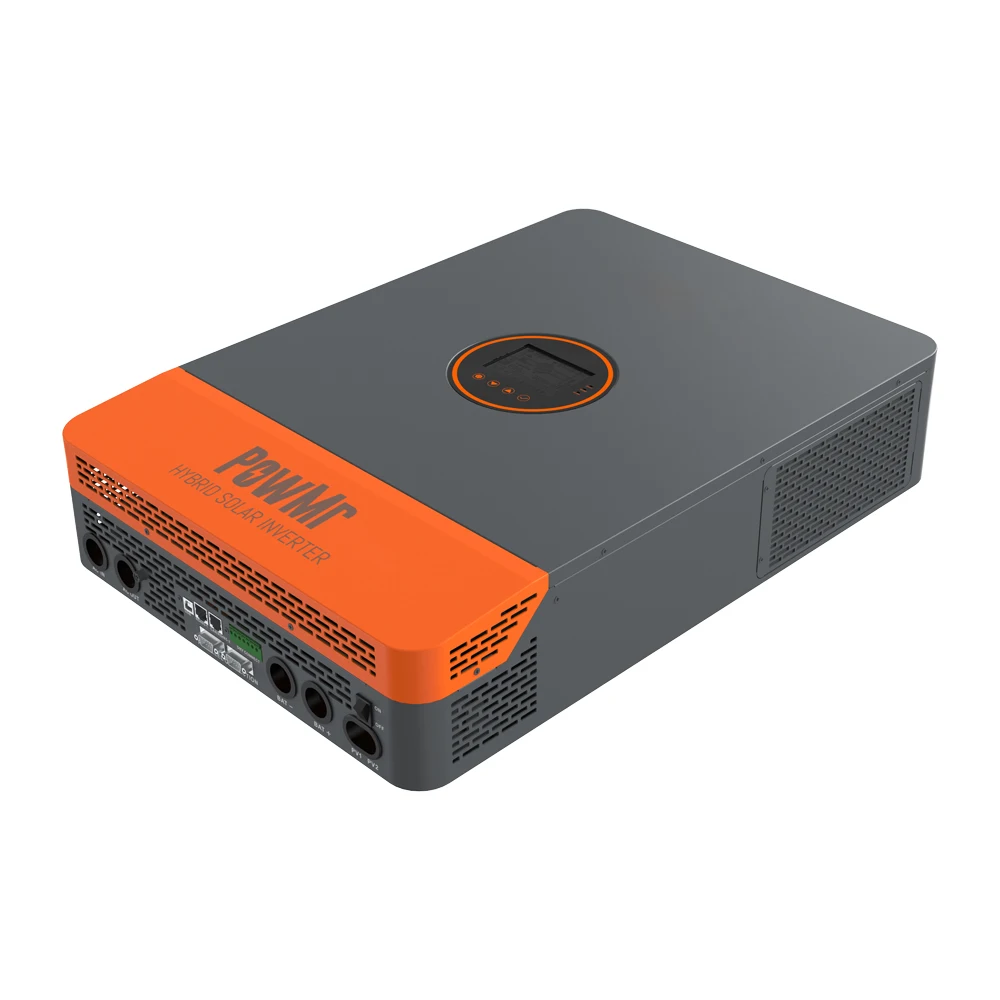 Powmr 10kw 48v Off/on Grid Hybrid Solar Inverter 110/220v Split Phase/single Phase All In One ...