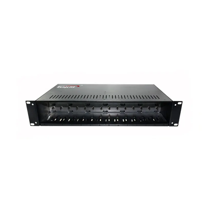 Wanglink 2u 14 Ports 19 Inch Single Fiber Media Converter Rack Mount ...