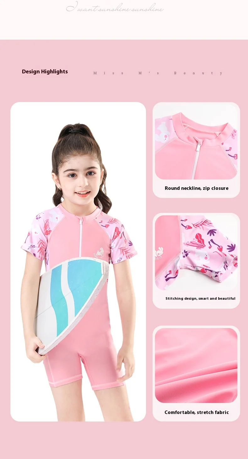 Girls' Professional Training One-Piece Swimsuit Bikini in Medium ...