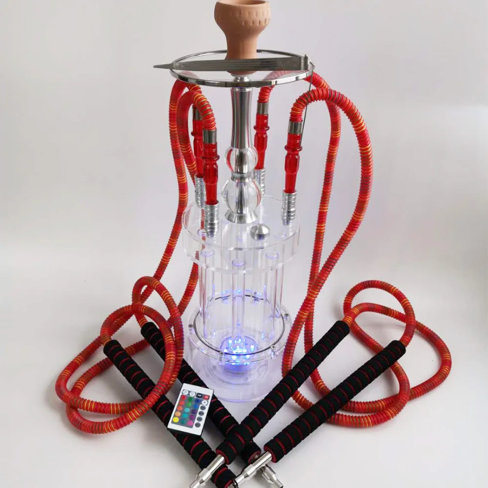 Manufacturer Wholesale Bar Premium 23.5inches Hookah Set Acrylic Hookah ...