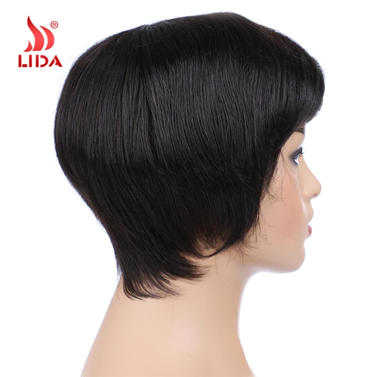 Lida Indian Short Bob Stacy Human Hair Wig 100% Natural Hair Xuchang ...
