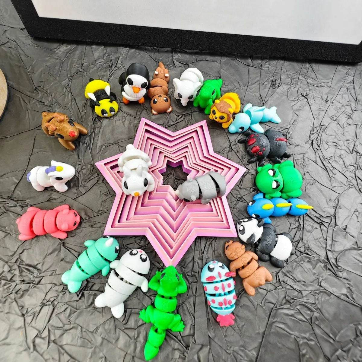 Popular for Amazon Mini 3D Printed Small Animal Collection Multi-Colour ...