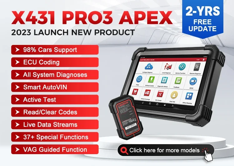 2023 Elite Version Launch X431 Pro3 Apex X-431 V+ Pro Vplus Full System ...