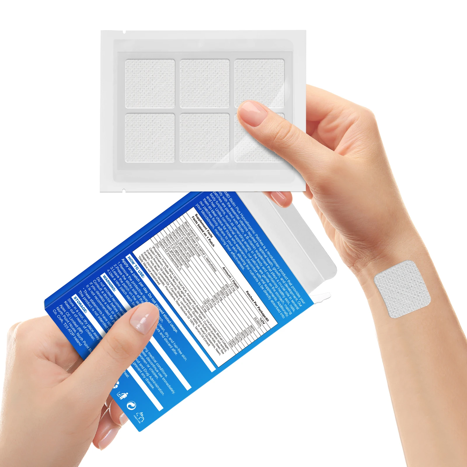 ELAIMEI Health Care Vitamin Supplement Patches High Quality Biotin Plus ...