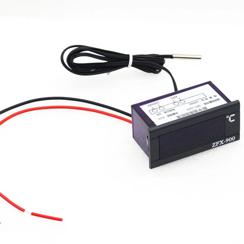 Zfx-900 Embedded Temperature Meter Refrigerator Freezer Digital Temperature Display Panel ...
