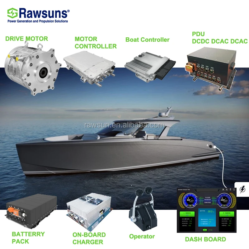 Rawsun 170kW Electric Power Boat Engine Kit - Efficient Electric Drive ...