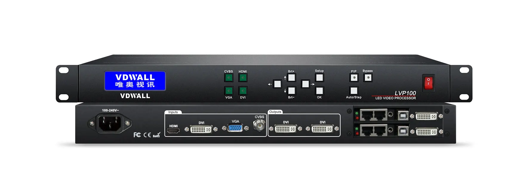 VDWALL LVP100 LED Video Processor - Full Color Video Wall