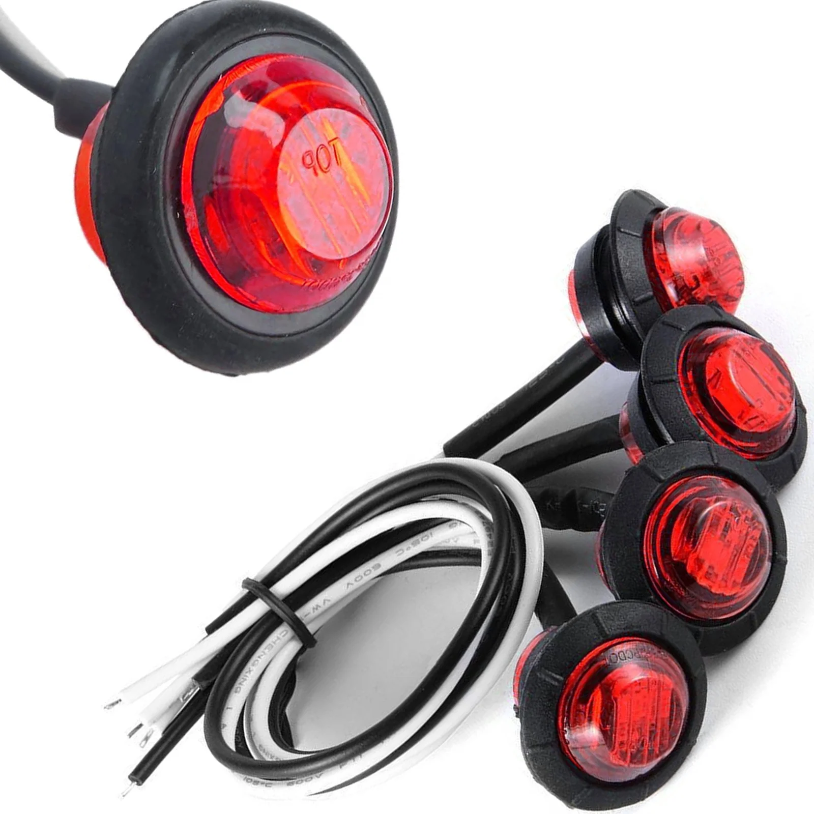 3/4'' 12V LED Side Lights - High Brightness Clearance Lights