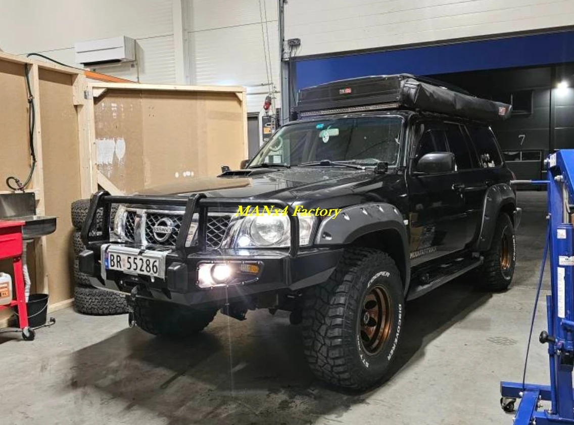 Nissan Patrol Y61 Front Bumper - Heavy Duty Steel Construction
