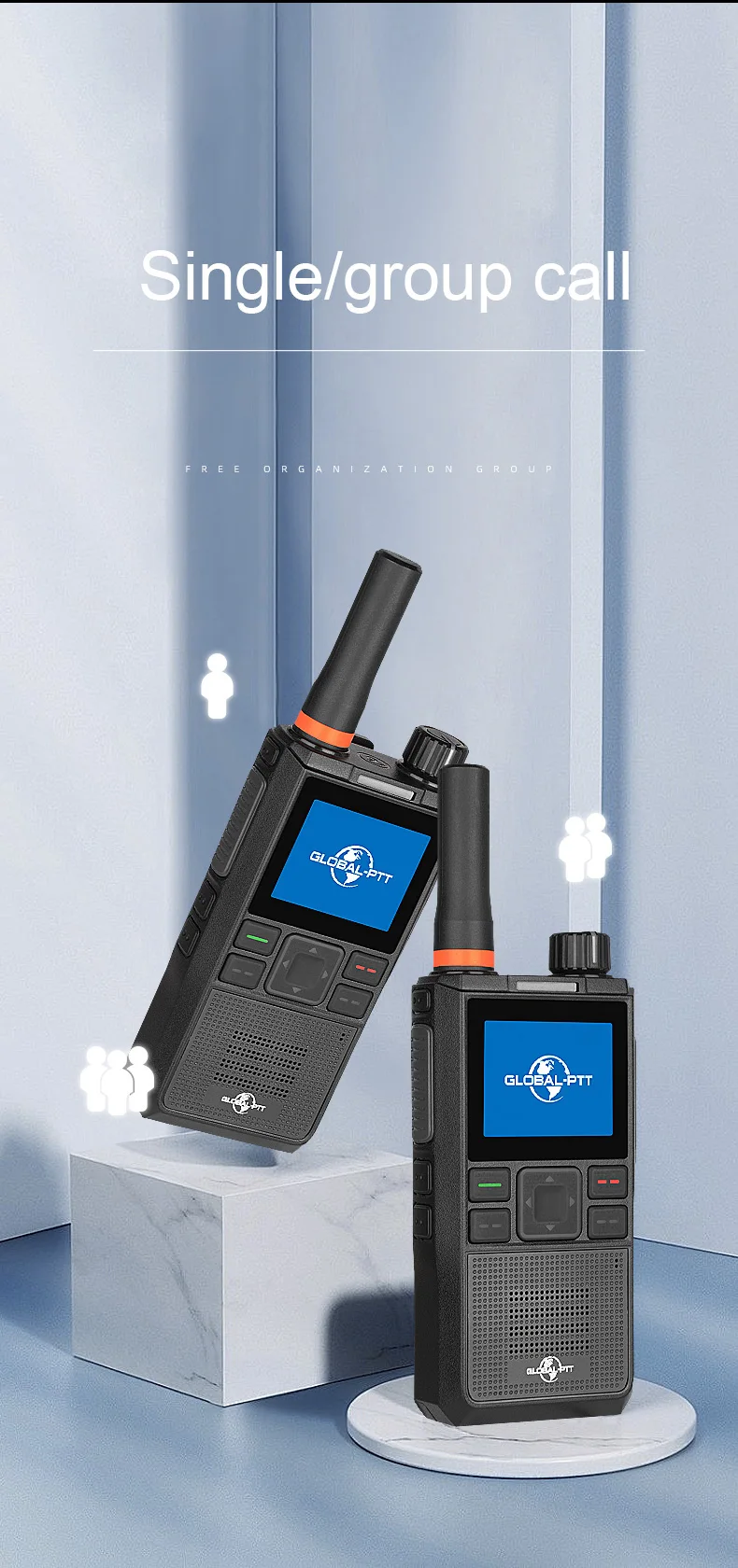 G3 Global-ptt Poc Radio 4g Lte Ptt Two-way Radio Walkie Talkie Mobile Intercom Wireless Long ...