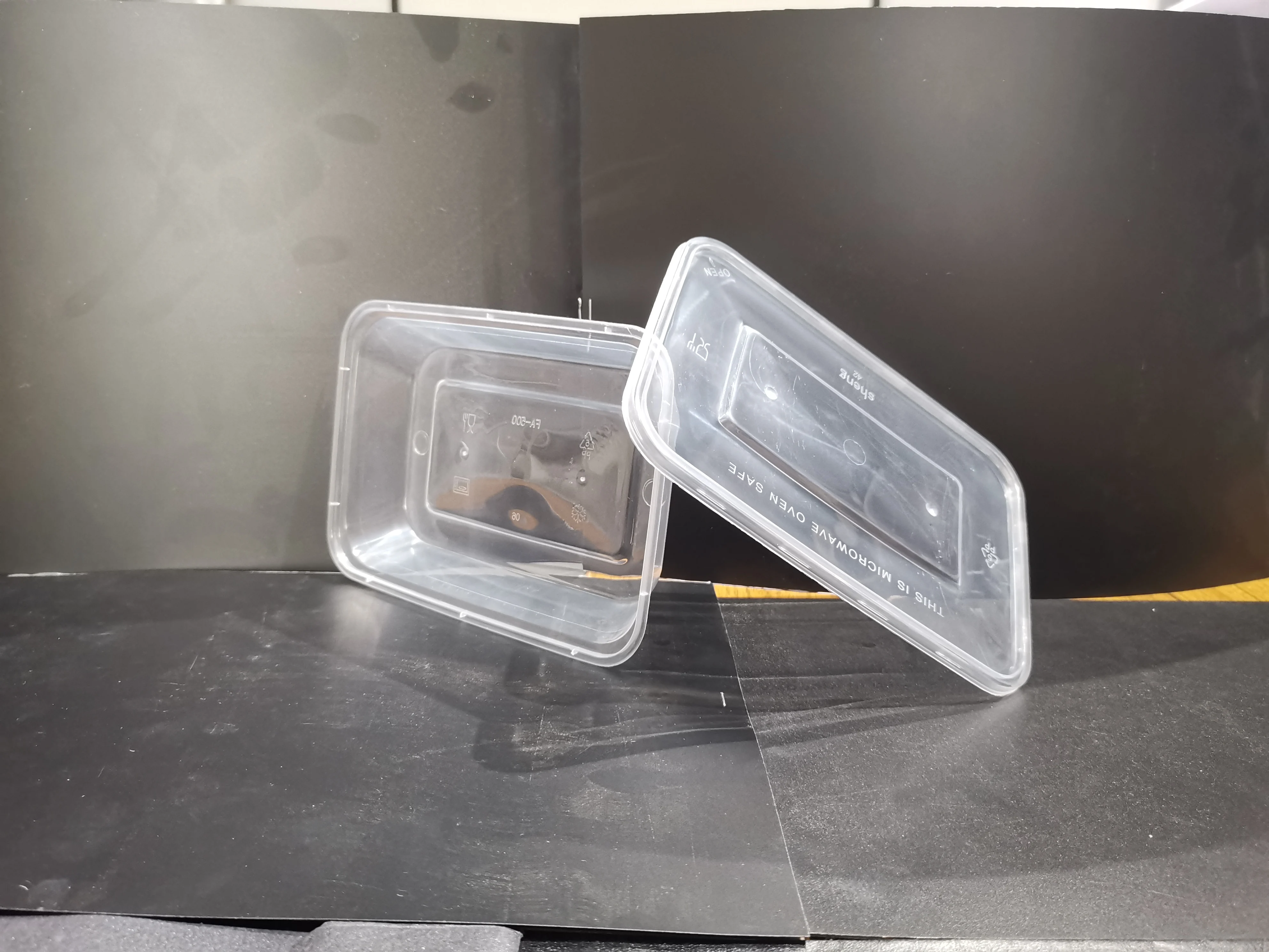 Microwavable Disposable Plastic Container Packing Use Pp Rectangular ...