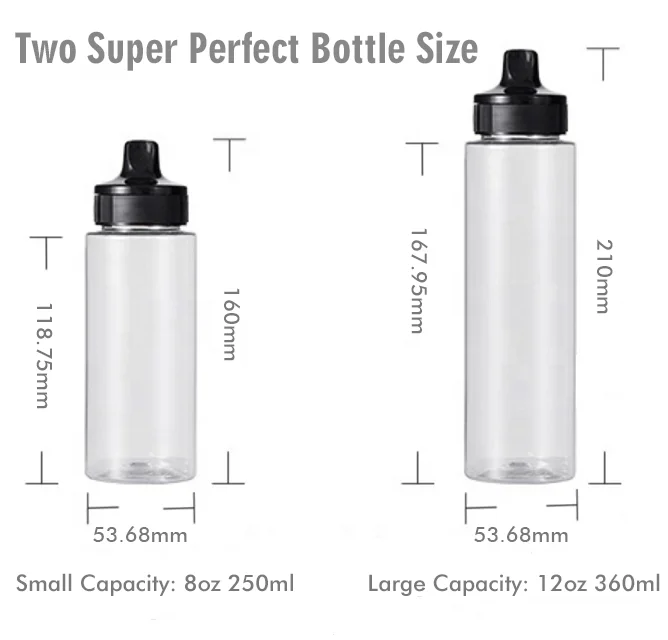 2023 Best Seller PET Plastic Honey Syrup Bottles - 250ml & 350ml