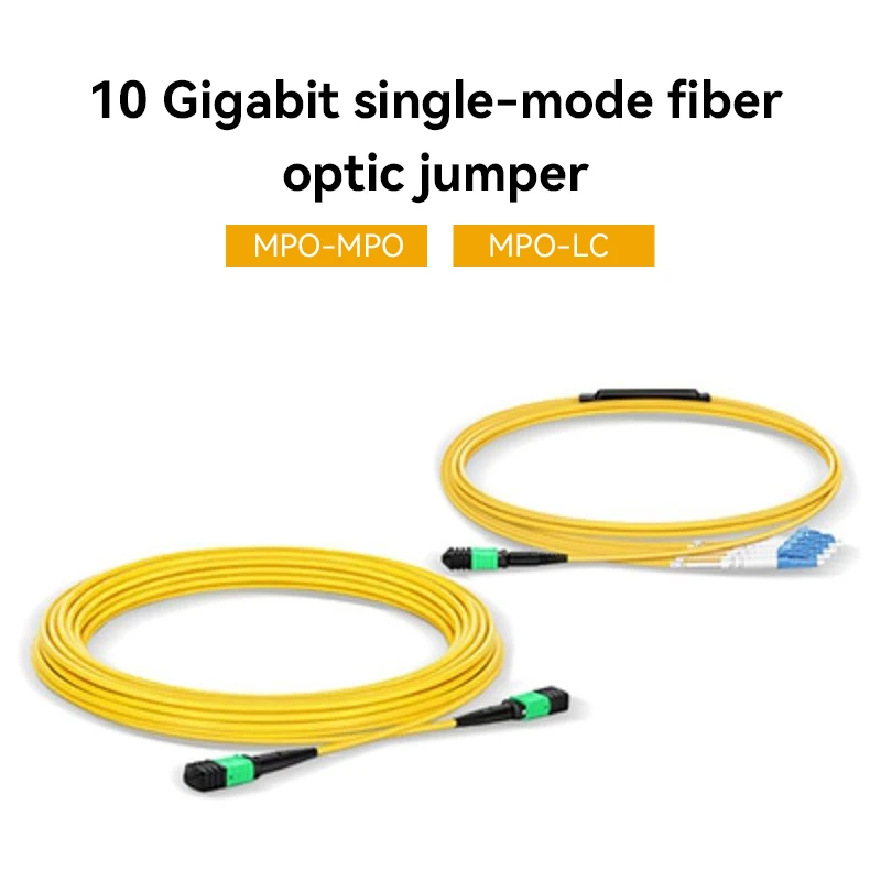 40g Ftth Fiber Optic Jumper Cable Mtp Mpo To Mpo-8lc 12lc 24lc 24 Core ...