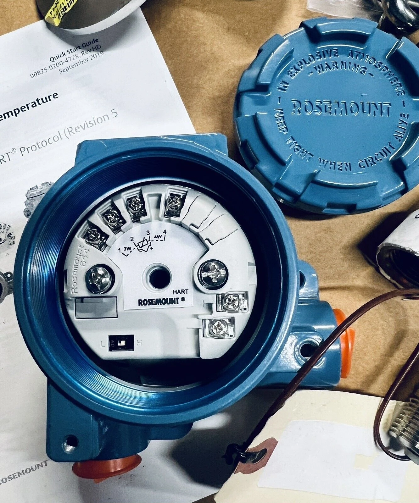 Fuel Gas Skid with Rosemount 644 Smart Temperature Transmitter