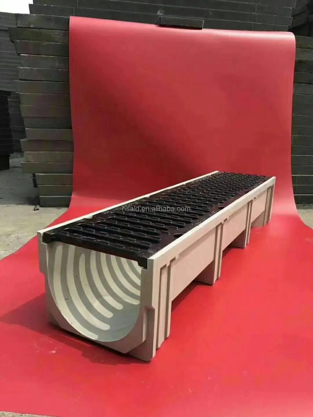 Concrete Drainage Ditch Polymeter Concrete Water Drainage Channel 300mm ...